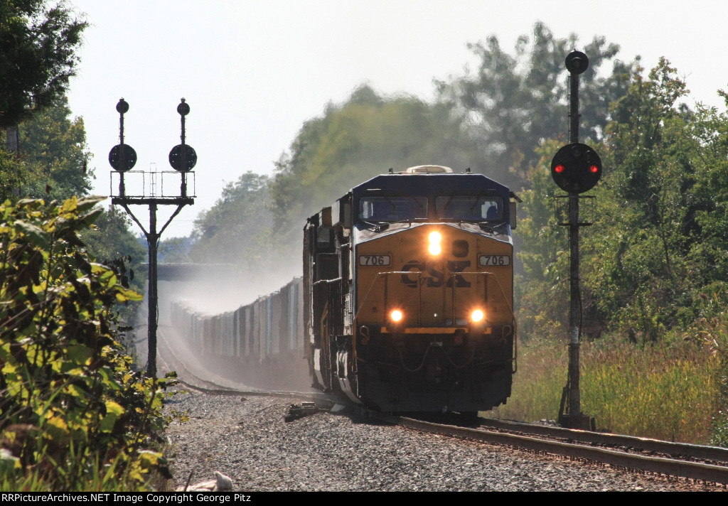 CSX train K533, sequence of views, number 2